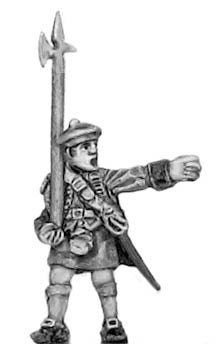 Highland NCO halberd in Flat bonnet (18mm) | Eureka Miniatures UK