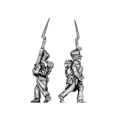 Fusilier, covered shako, march attack (18mm) | Eureka Miniatures UK