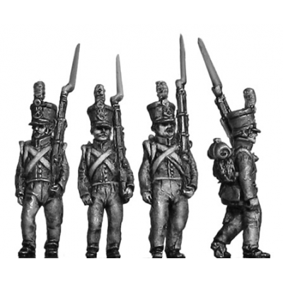 Chasseur / Jaeger, flank, marching (18mm) | Eureka Miniatures UK